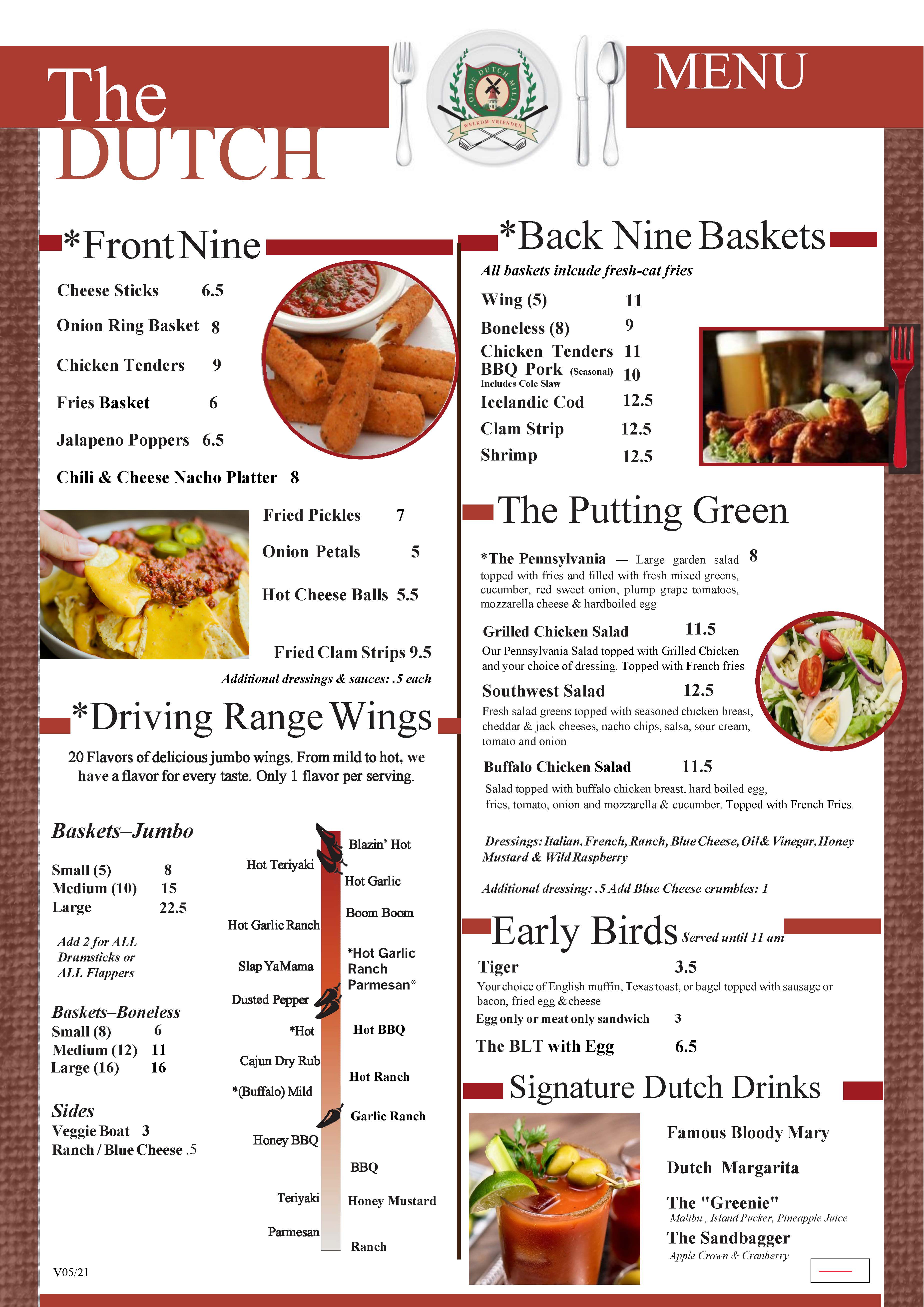 Food - Olde Dutch Mill Golf Course